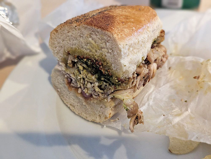 The Porchetta sandwich&mdash;proof that pig can indeed fly to heavenly heights. This is what pork aspires to become in its afterlife.