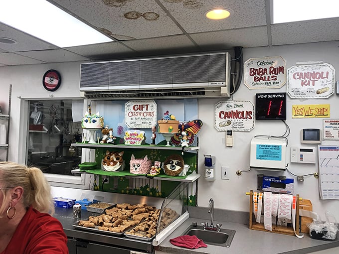 Behind the scenes where the magic happens. Like Willy Wonka's factory, but with more Italian hand gestures and less singing.