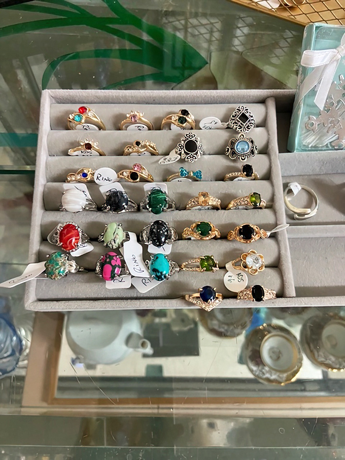 Treasure hunting at its finest. Each ring represents someone's special moment, now waiting for its next chapter of sparkle.