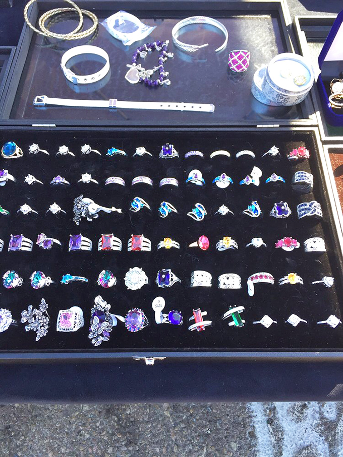 Treasure chest of affordable sparkle. These rings promise romance, style, and possibly a slight green tint to your finger after a few weeks.