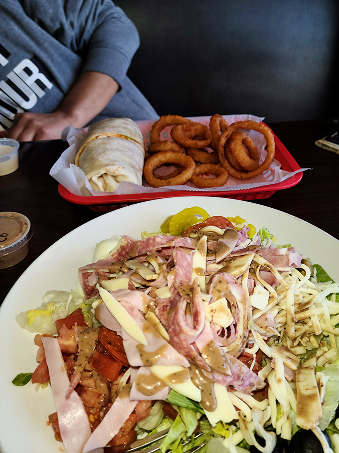 This isn't just a salad&mdash;it's a declaration that taverns understand balance. All those cold cuts and cheese make it the kind of salad that doesn't feel like punishment.