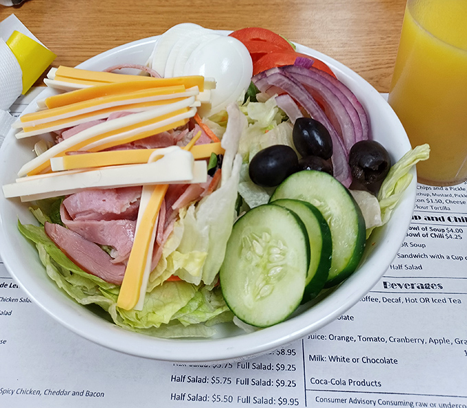 A chef's salad that doesn't skimp on the good stuff. This isn't a reluctant healthy choice&mdash;it's a celebration of fresh ingredients in perfect harmony.