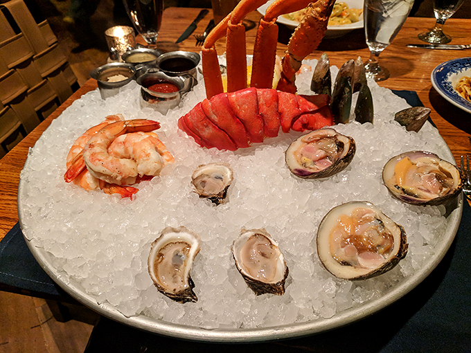The seafood tower that makes landlocked diners forget they're miles from any ocean&mdash;a monument to freshness.