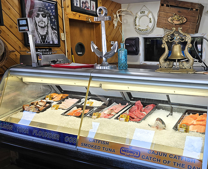 The seafood case&mdash;where tomorrow's dinner meets today's dreams. Like a jewelry counter, but with items far more valuable to your taste buds.