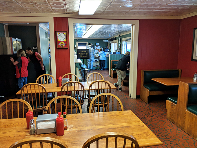 Wooden chairs and tables that have hosted decades of barbecue bliss. If these walls could talk, they'd probably just say "Pass the sauce."