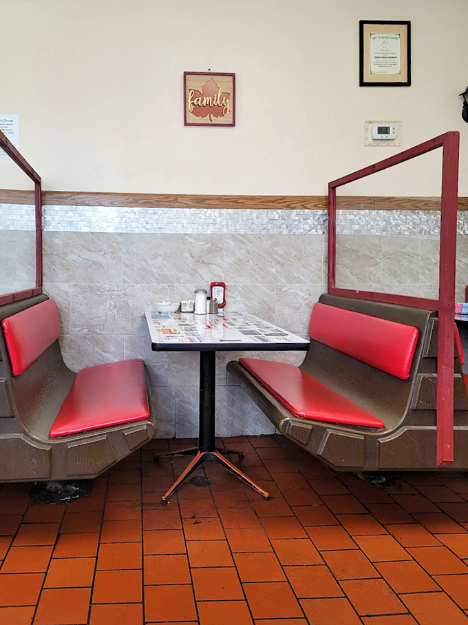 Where conversations flow as freely as the coffee, and every booth has witnessed decades of first dates, family celebrations, and morning-after recoveries.