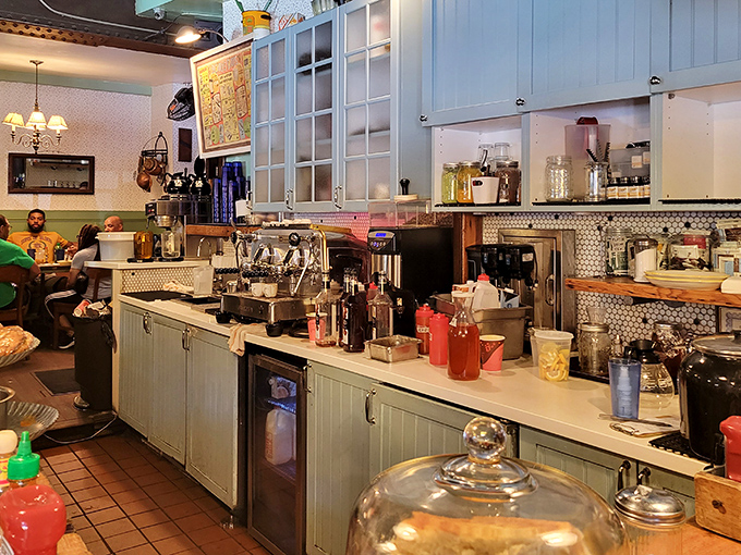 Behind every great breakfast is a kitchen that means business. The organized chaos here produces morning magic that keeps the crowds coming.