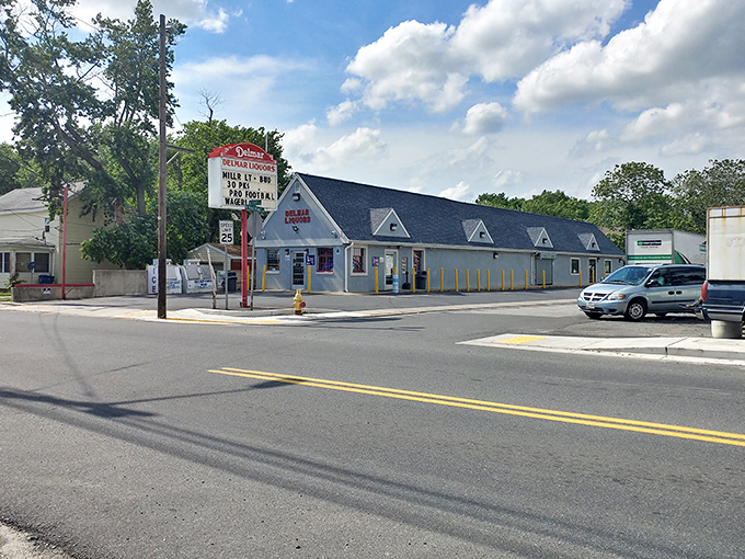 Local businesses like this liquor store keep things simple and affordable&mdash;no artisanal markup or pretentious wine descriptions here.