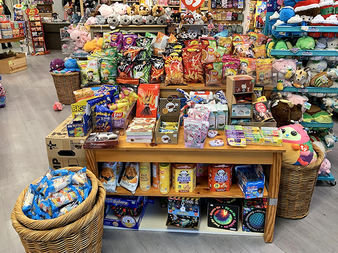 Snack attack central! This treasure trove of treats ensures no shopping expedition continues on an empty stomach&mdash;retail therapy requires proper fuel.