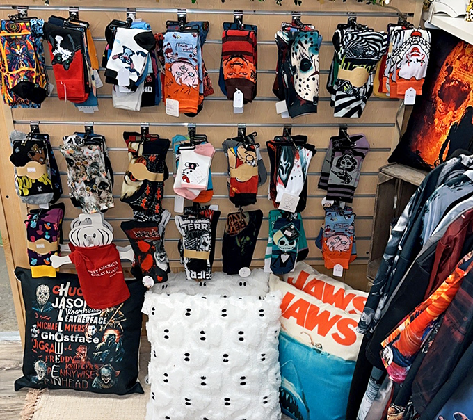 Pop culture at your feet! These aren't just socks&mdash;they're wearable movie posters. Nothing says "conversation starter" like Jaws circling your ankles.