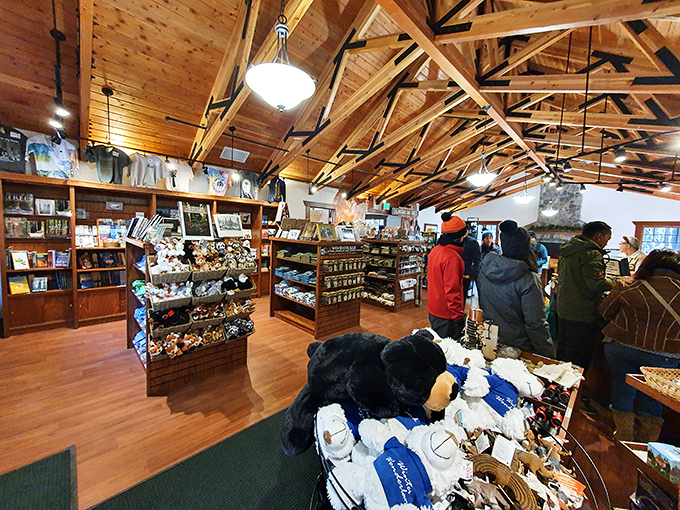 The gift shop offers memories to take home when you can't uproot a sequoia. Though I'm sure some visitors have considered trying.