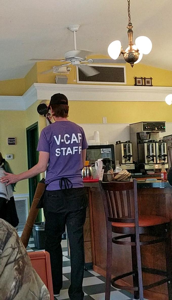 Staff in purple shirts keep the Valley Caf&eacute; experience running smoothly &ndash; the unsung heroes behind every perfect breakfast.