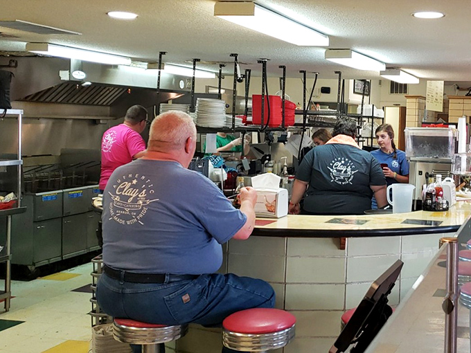 The kitchen crew works their magic in plain view&mdash;no smoke, no mirrors, just honest cooking and hometown pride.