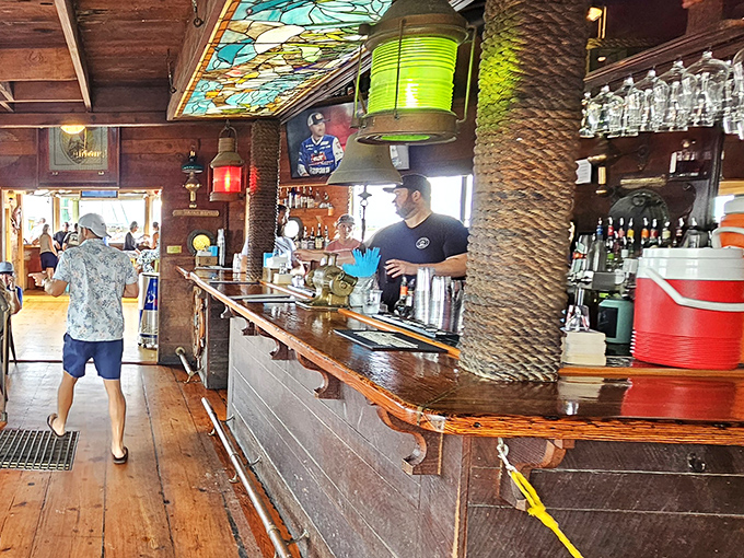 Behind every great seafood dish is a bartender who knows that vacation vibes are just as important as what's in your glass.
