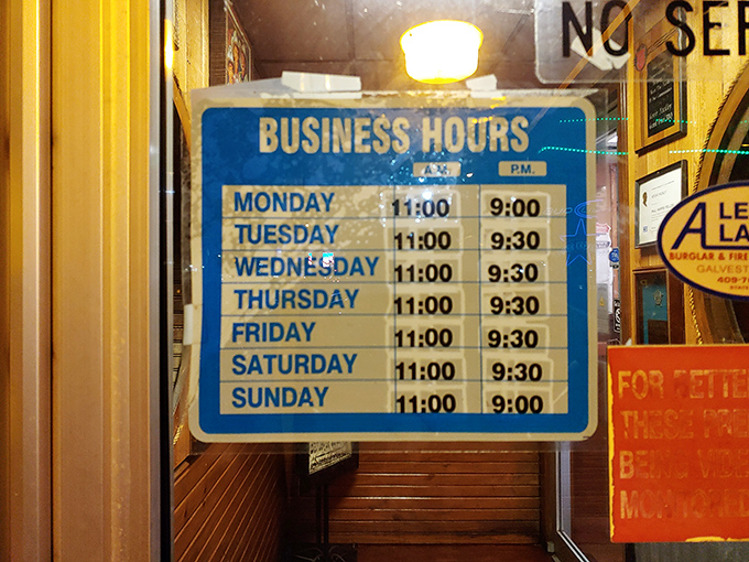 These hours aren't suggestions&mdash;they're the schedule for your happiness. Plan accordingly or risk barbecue disappointment.