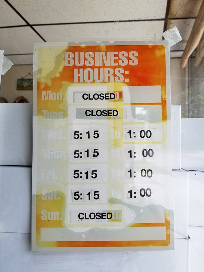 Early morning hours that separate the truly dedicated donut lovers from the casual weekend warriors.