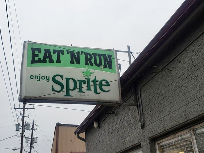 The vintage Sprite sign has probably outlasted several presidential administrations. Like the food inside, it's a delightful throwback to simpler times.