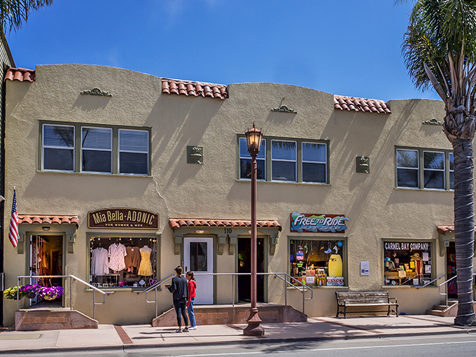 Capitola's boutique storefronts invite leisurely browsing, where "just looking" inevitably turns into "I didn't know I needed this, but clearly I do."