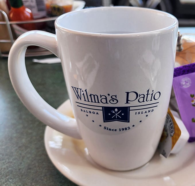 Even the coffee cups have personality here &ndash; your morning joe never looked so inviting.