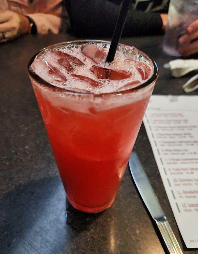 This strawberry cocktail isn't just refreshing; it's what summer would look like if it decided to become a beverage and join your lunch.