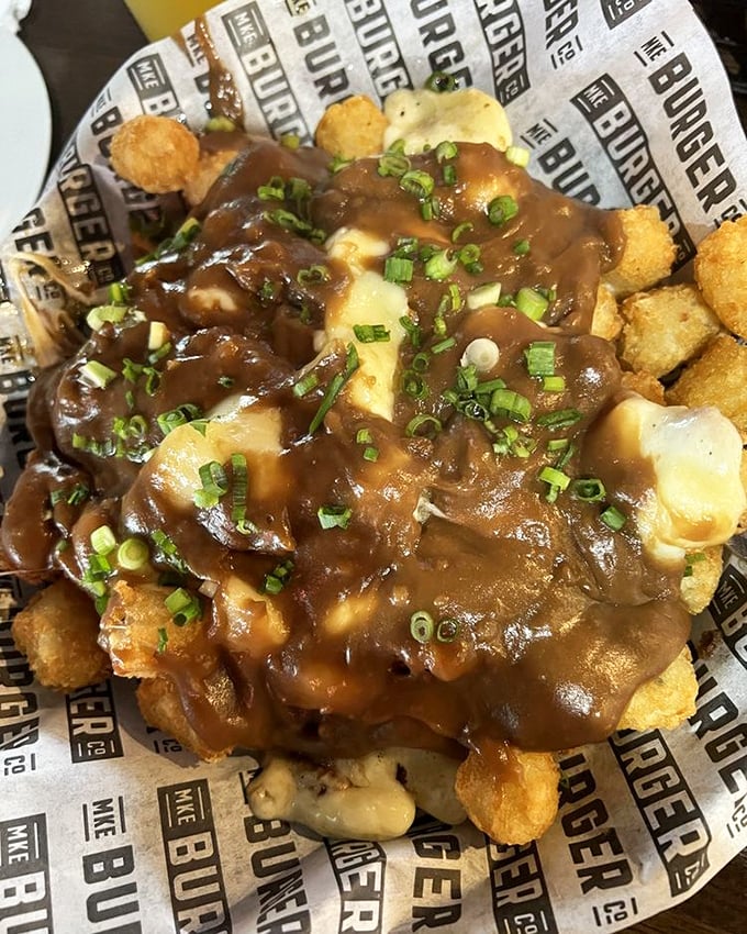 Tater tots elevated to an art form with gravy and cheese. Poutine's American cousin just showed up with better clothes and a winning personality.
