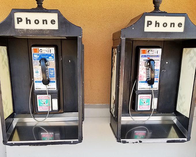 These vintage payphones stand as charming retail archaeology&mdash;a reminder of shopping before "Can you Venmo me for that?" became the norm.