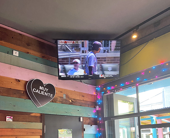 Even the TVs know you're here for a good time&mdash;they're just background noise to the symphony of flavors happening on your plate.