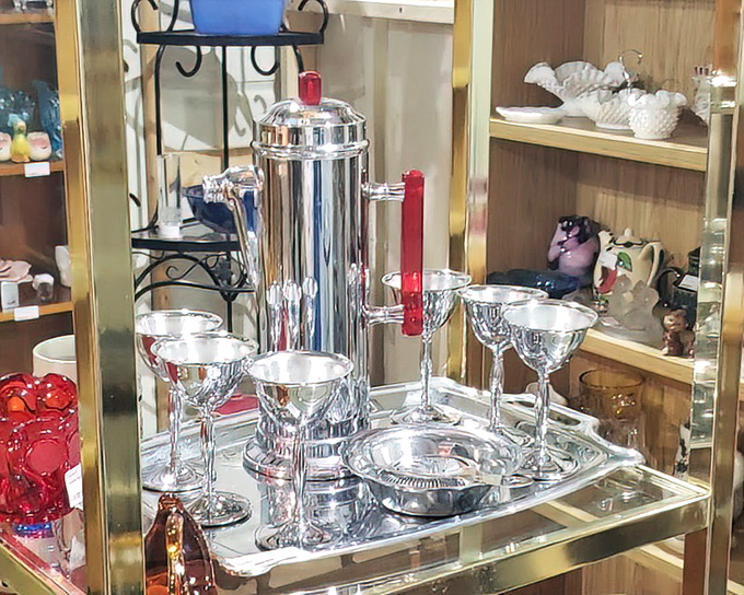 This gleaming cocktail set isn't just barware&mdash;it's a time machine to the Rat Pack era when martinis were mandatory and chrome was king.