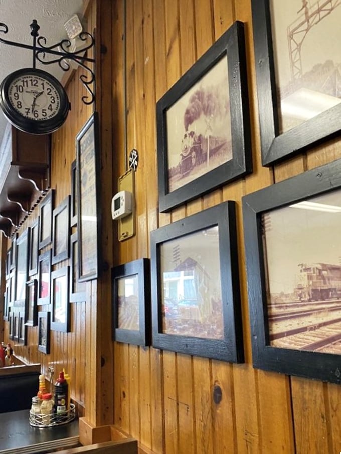 The walls at Nick's don't need fancy art&mdash;they've got history. Each framed photo tells a story of Huntington's past, creating atmosphere you can't manufacture.
