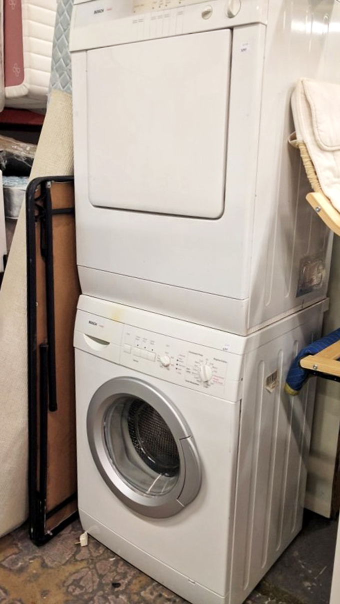 Appliance corner: where perfectly good washers and dryers prove one person's upgrade is another's practical solution.