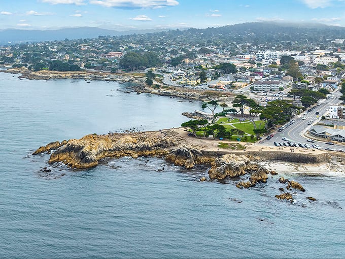 Coastal trails wind through this peaceful community where 17-Mile Drive begins and painted lady houses overlook tide pools and sandy shores.