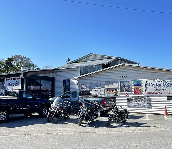 The Freezer's unassuming entrance hides one of Florida's best-kept seafood secrets &ndash; just follow the locals!