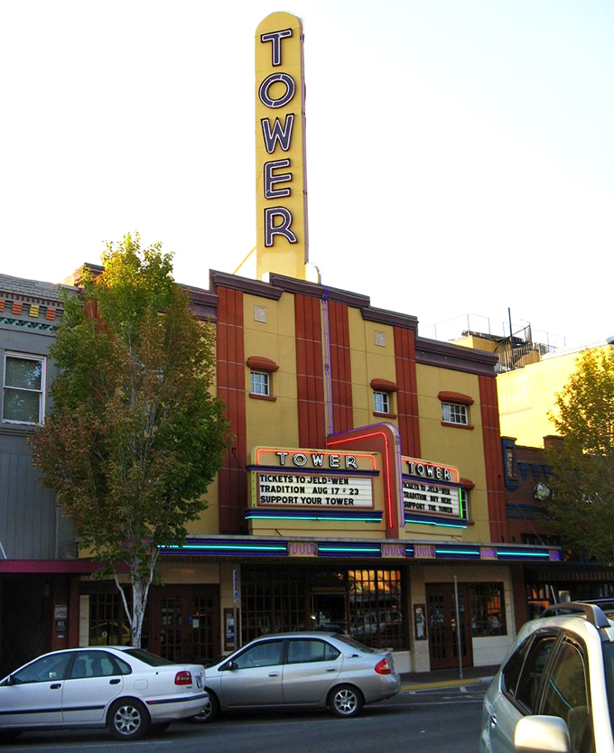 Bend's Tower Theater stands as a colorful landmark in this historic eastern Oregon gem, where culture thrives in a small-town setting.