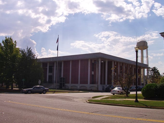 This government building in Camden represents small-town efficiency – where permits don't require taking a day off work and bringing a lawyer.