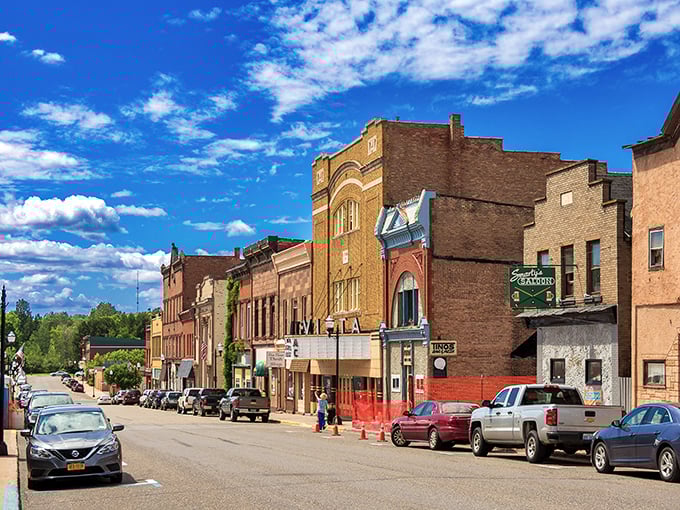 Negaunee's brick buildings stand testament to honest craftsmanship and the kind of honest pricing that makes retirement dreams possible.