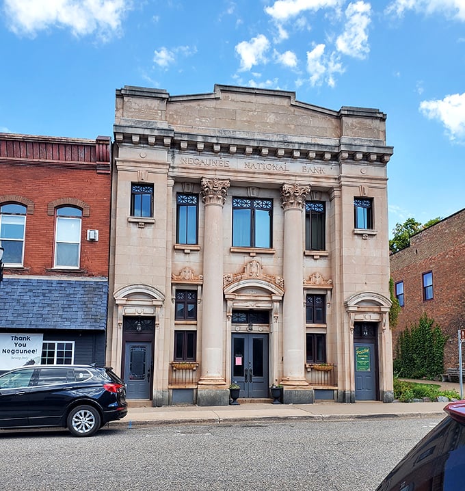 The Wesley United Methodist Church sits peacefully among trees, offering sanctuary in more ways than one for weary souls.
