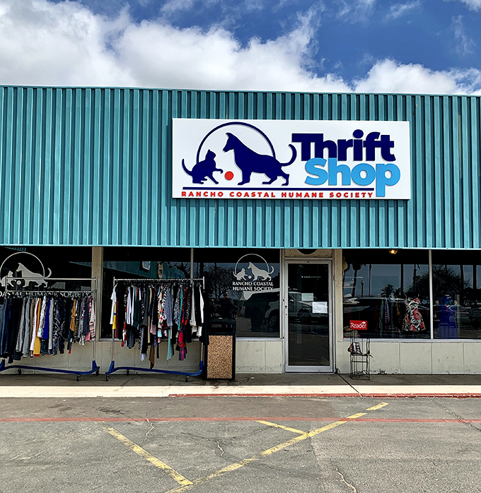 This seaside thrift shop pairs wagging tails with wallet-friendly treasures, turning every stop into a feel-good coastal find.