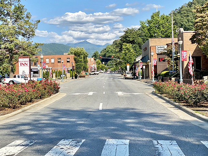 Mountain ridges embrace this charming town where every street offers a different scenic perspective.