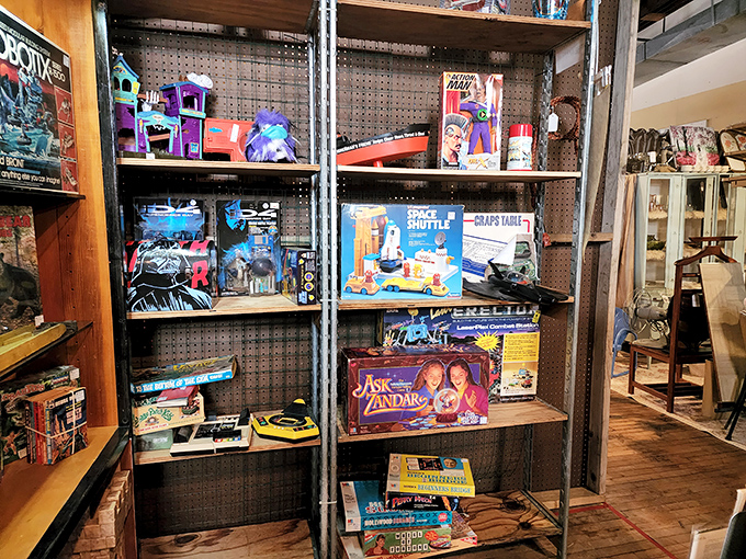The toy section is childhood nostalgia in physical form &ndash; where Gen X visitors gasp "I HAD that!" while their children wonder how anyone survived without screens.