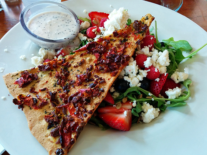 This isn't just a salad&mdash;it's summer on a plate. Strawberries and greens having the kind of party your taste buds want an invitation to.