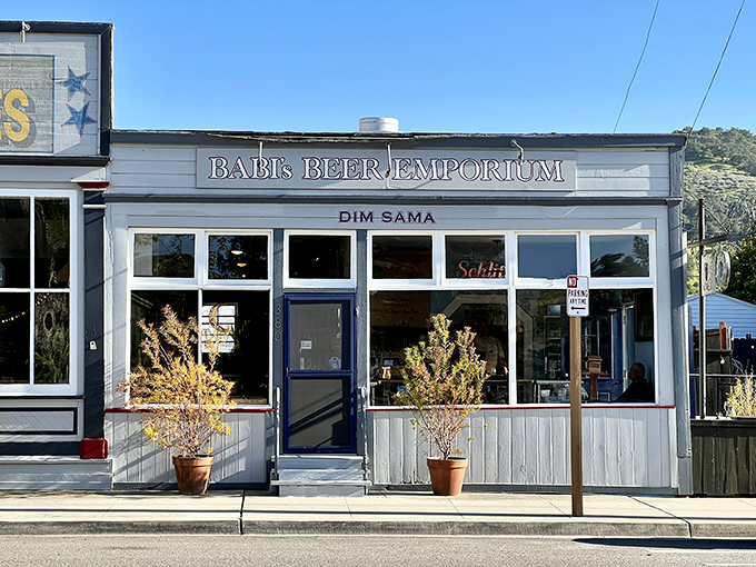 Babi's Beer Emporium offers liquid gold in a building that looks like it could have housed the town's first telegraph office.