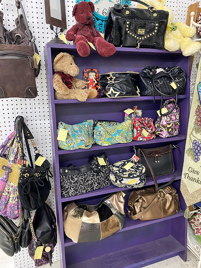 Handbag heaven for the fashionista who prefers her accessories with stories rather than designer logos.