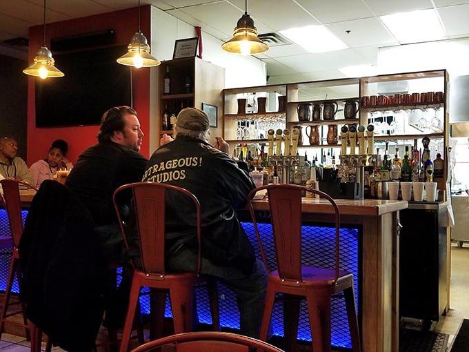 The bar area proves that great barbecue deserves great drinks&mdash;a philosophy I've been personally advocating for years with religious dedication.