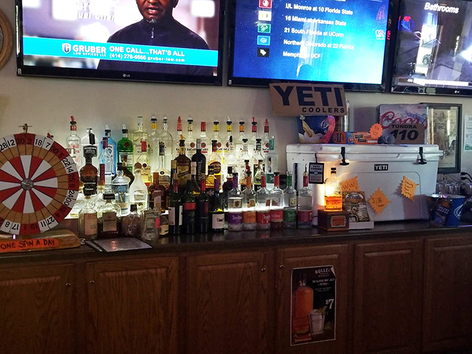 The bartender's palette: where liquid art meets Midwest hospitality, with a Packers game always in view for good measure.