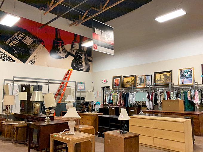 Furniture and decor section&mdash;where that perfect lamp, dresser, or framed art piece is hiding in plain sight.