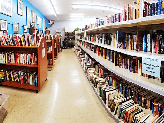 The book section&mdash;where literary adventures cost less than a cup of coffee and last considerably longer.