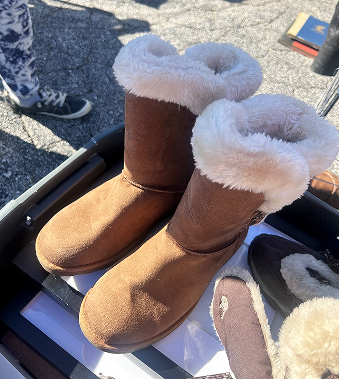 Winter warmth at summer prices. These barely-worn boots might be the best deal of the day&mdash;fashion and function wrapped in cozy sheepskin.