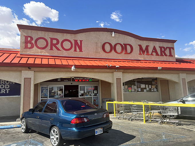 The Boron Food Mart sign has seen better days, but so have most of us&mdash;and we're still serving our purpose just fine.