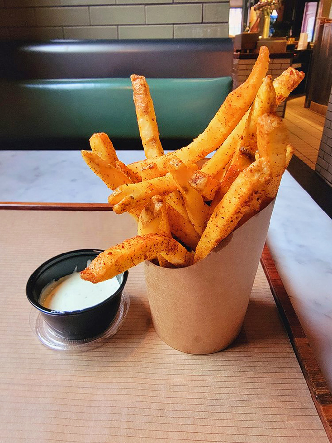 These aren't ordinary fries&mdash;they're crispy vehicles for that addictive dipping sauce, seasoned with spices that will haunt your dreams in the best possible way.