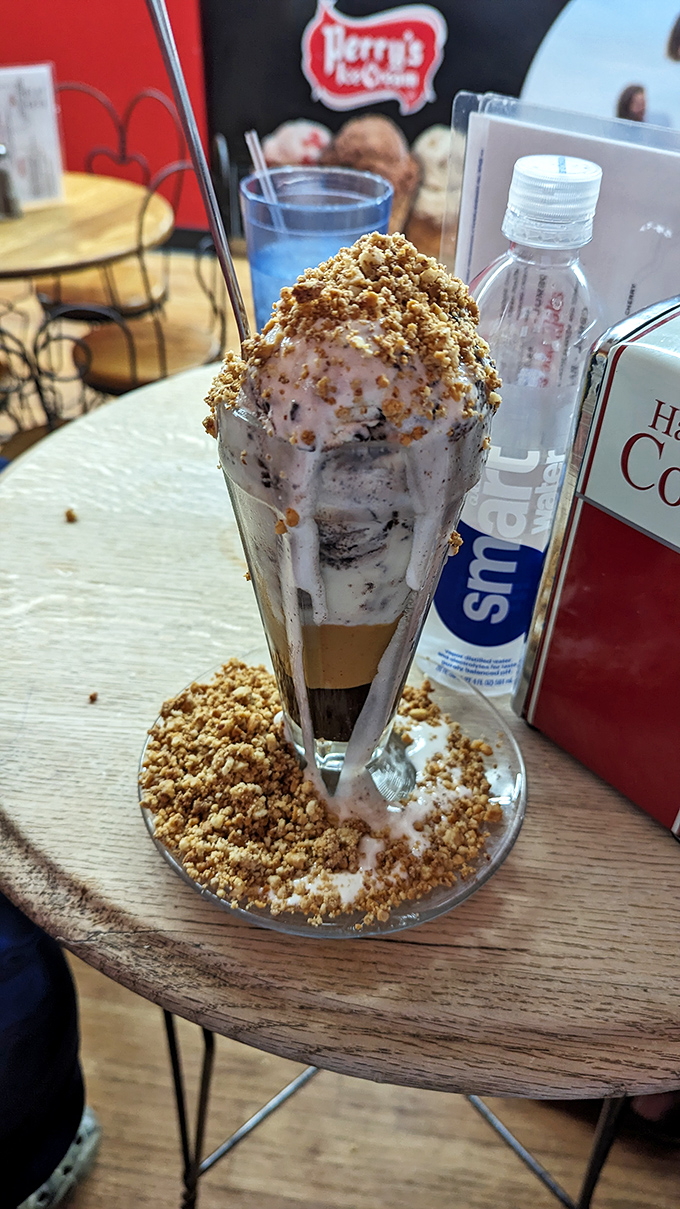 The Buckeye Bubble isn't just Ohio pride in a glass&mdash;it's a towering testament to the marriage of chocolate and peanut butter.